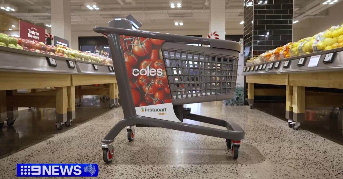 Coles AI trolleys: Coles to trial smart AI-powered trolleys in ...