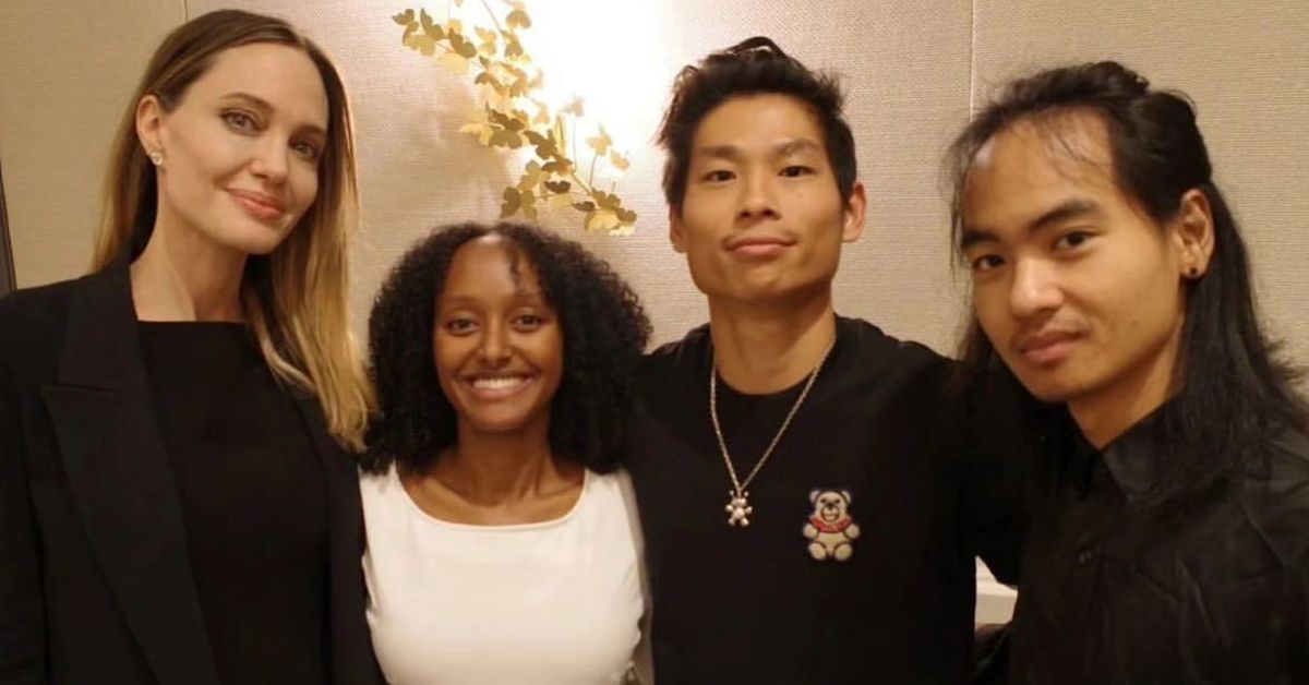 Angelina Jolie and sons Maddox and Pax support sister Zahara at ...