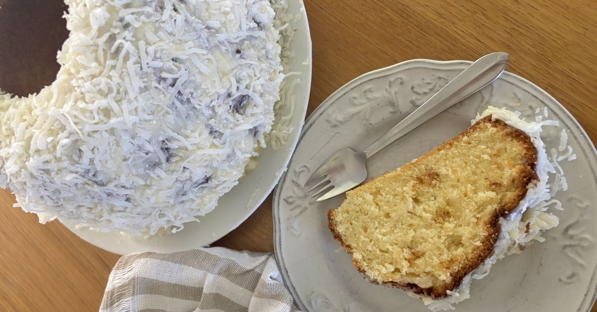 Tom Cruise Coconut Cake: I made the White Chocolate Coconut Bundt Cake ...