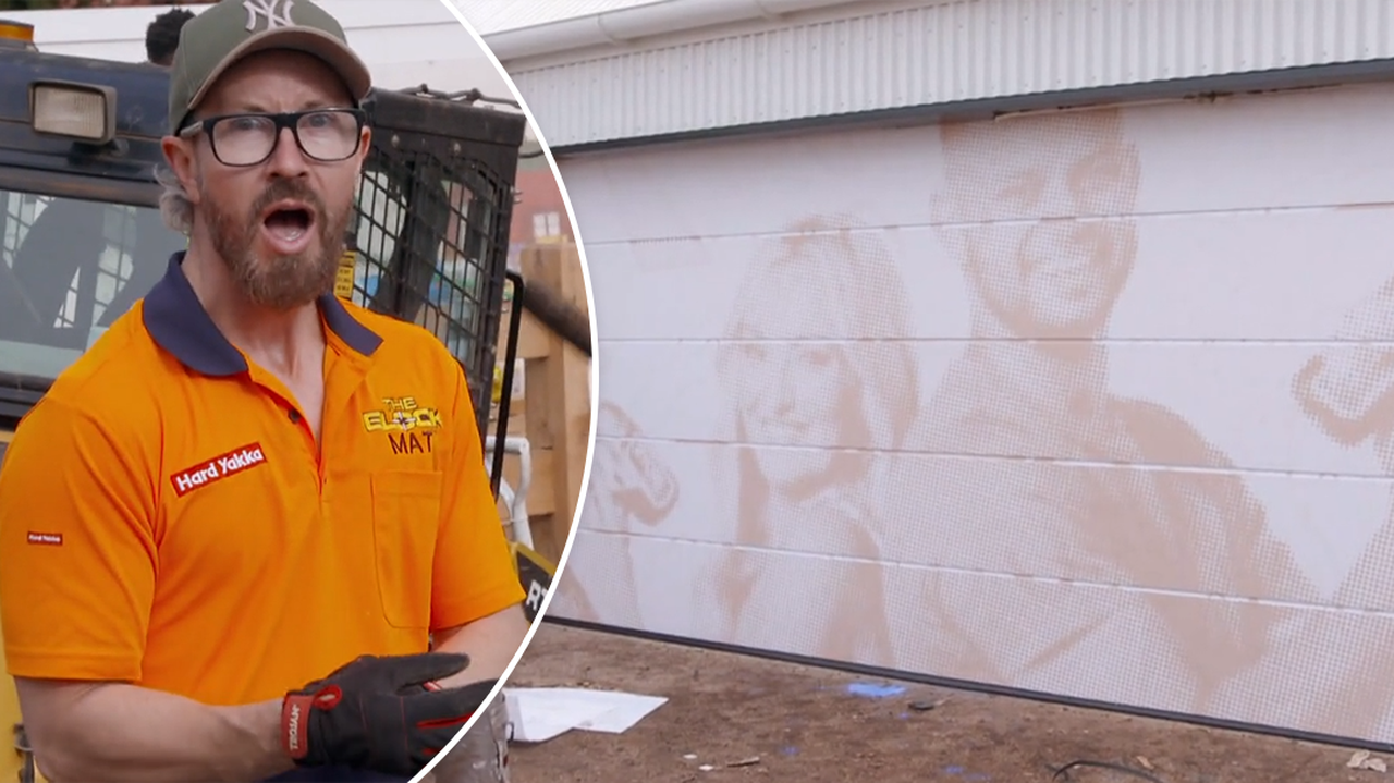 Watch The Block - Season 21 - Britt and Taz unveil their garage door ...