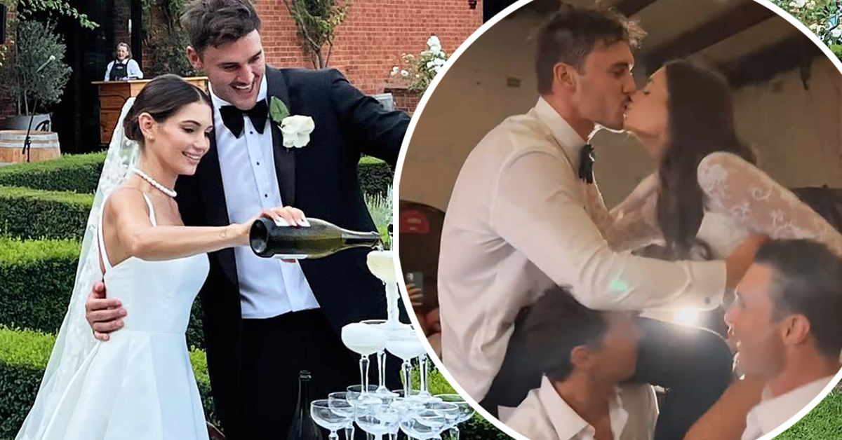 AFL and Love Island Australia star Todd Elton marries partner Natalie ...