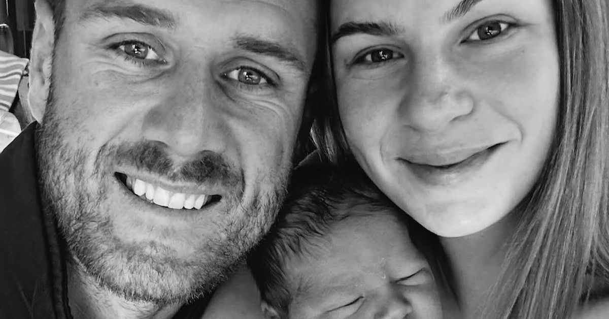 AFL star Tim Membrey and partner Emily Membrey welcome their third ...