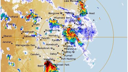 Sydney storm severe weather warning issues BOM