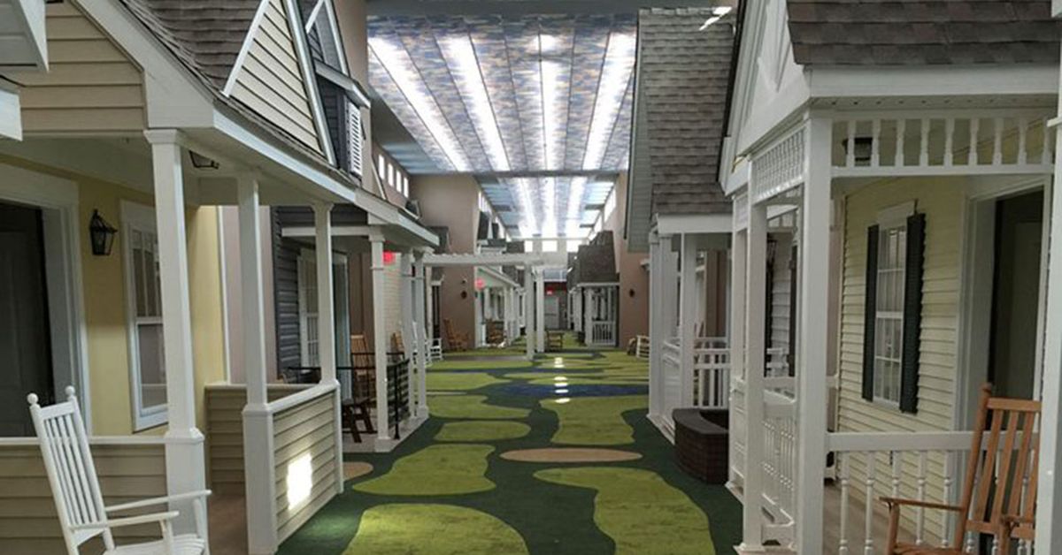 This 1930's time capsule town is designed for dementia patients