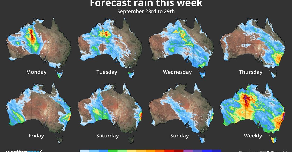 Weather forecast Australia: Around 80 percent of Australia to be soaked ...