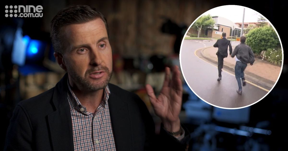 TV investigative reporter Dan Nolan's 1km sprint after peeping Tristan