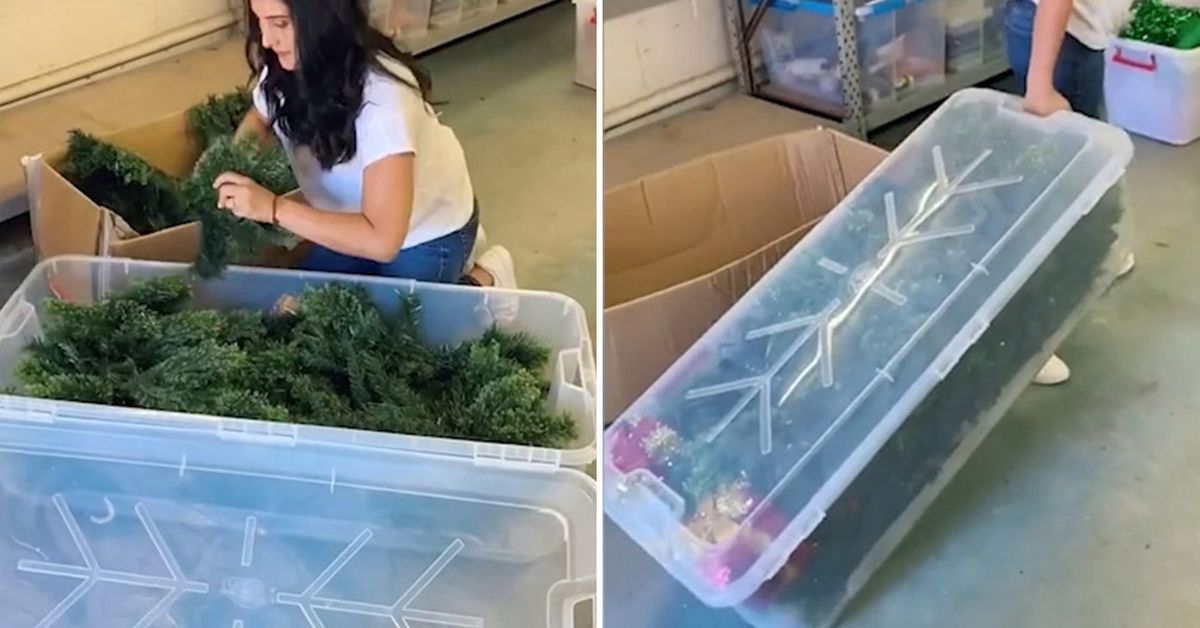 This bargain Christmas tree storage box will make unpacking and packing ...