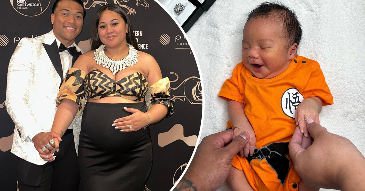 NRL star Brian To'o announces the birth of his first child with wife ...