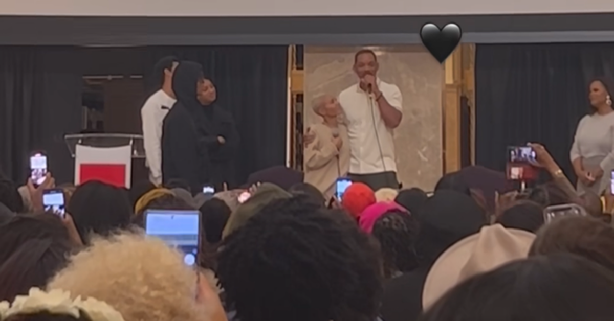 Will Smith makes surprise 13-minute speech at Jada's book event ...