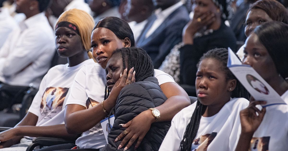 Chol Achiek: Mourners farewell 'larger than life' 12-year-old boy ...