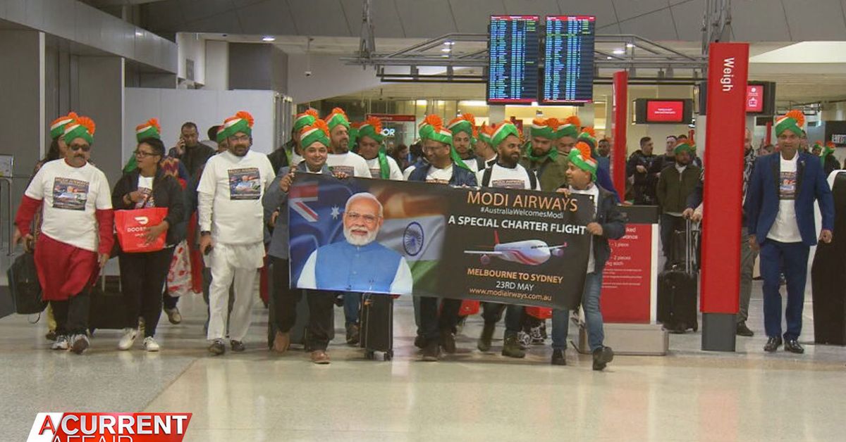 A Current Affair: Excited expats charter plane, bus to see Indian Prime ...