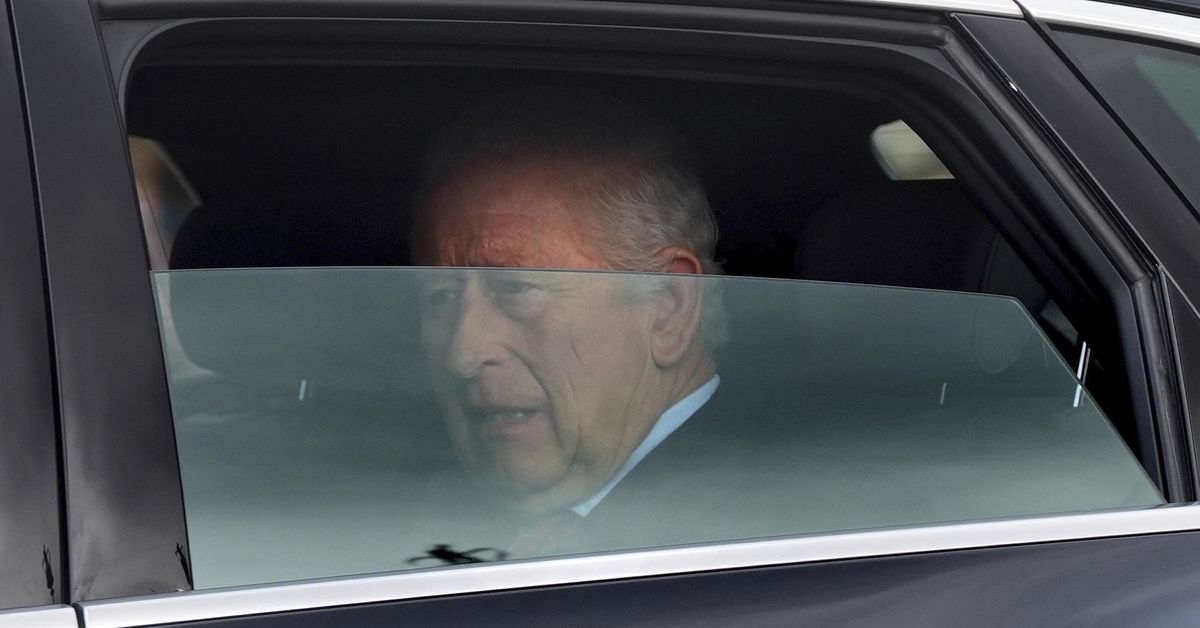 King Charles III seen in public one day after hospitalisation for ...