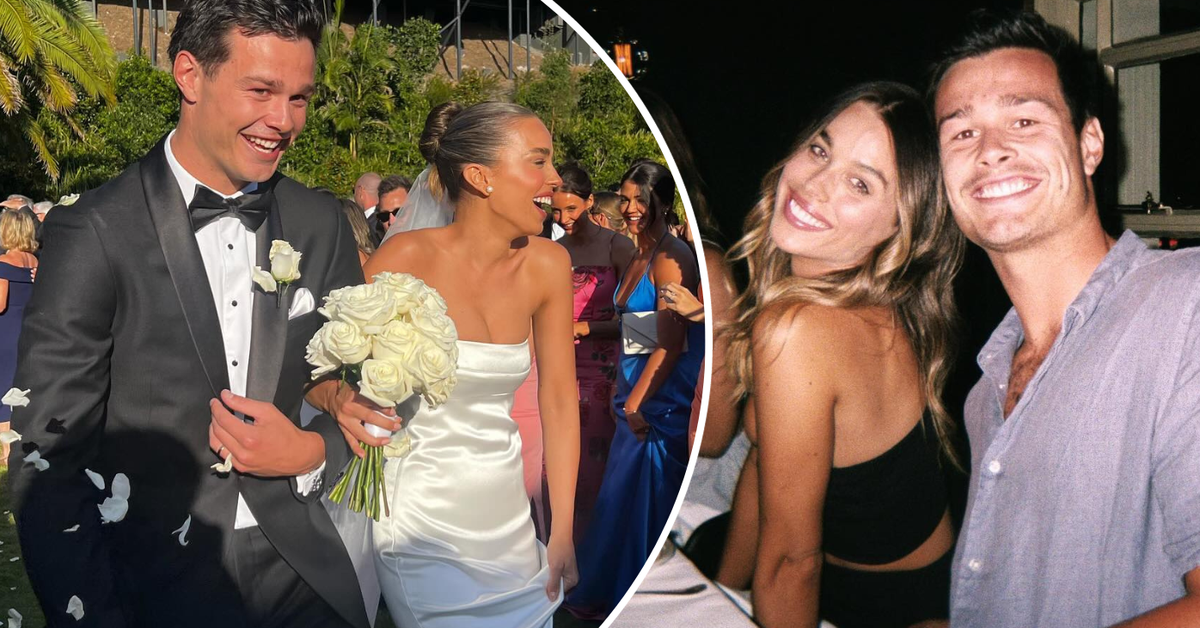 Jack Silvagni wedding: AFL star marries fiancée Grace Phillips in Noosa ...
