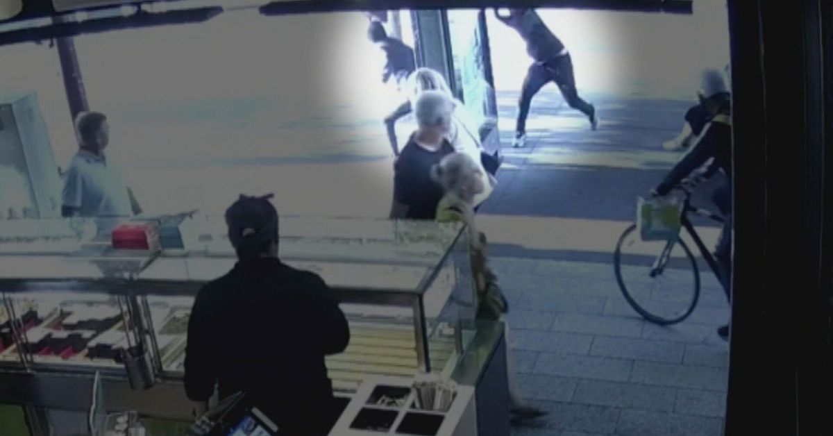Rundle Mall fight: Machete fight at Adelaide's Rundle Mall captured on CCTV