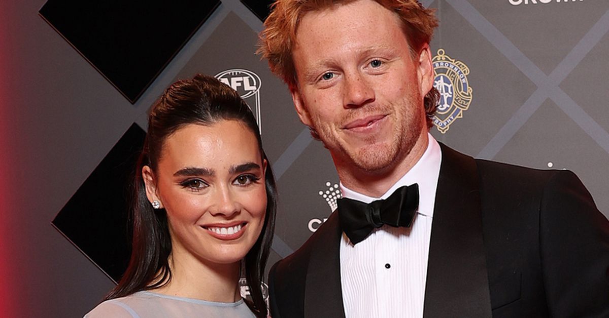 Brownlow Medal 2025: Swans star Callum Mills and wife Tiffany Mills ...