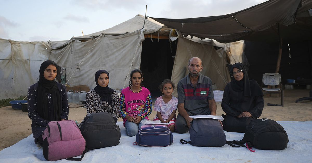 Tracing one displaced family's year of moves across the devastated Gaza ...