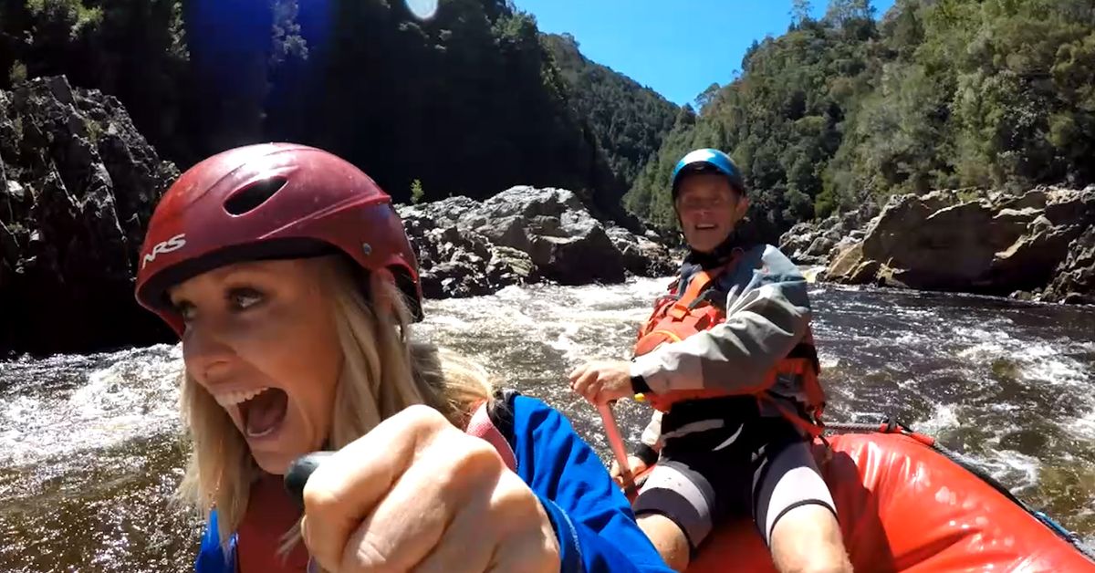Charli Robinson's thrilling white water rafting adventure