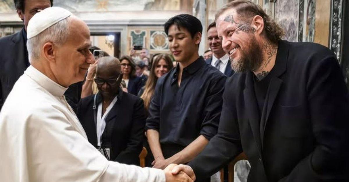 Singer Jelly Roll meets Pope Leo after Vatican City concert - 9Celebrity