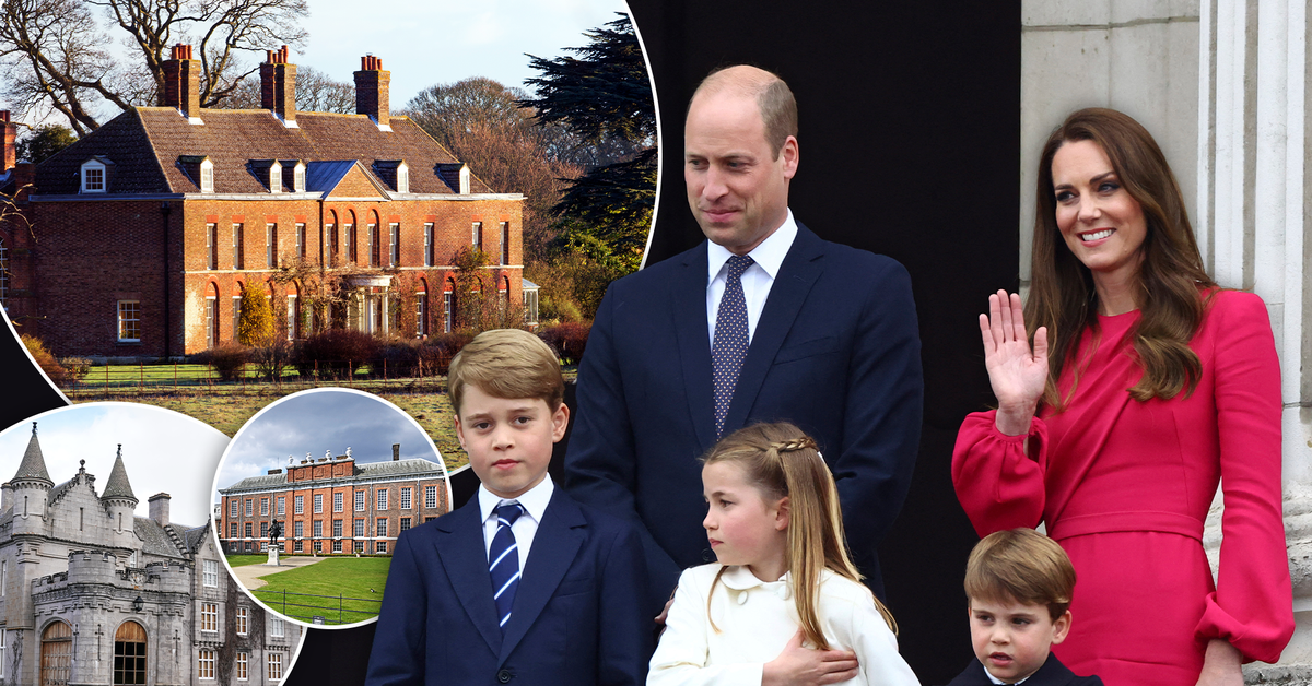 Inside Prince William and Kate Middleton's four homes: The four royal ...