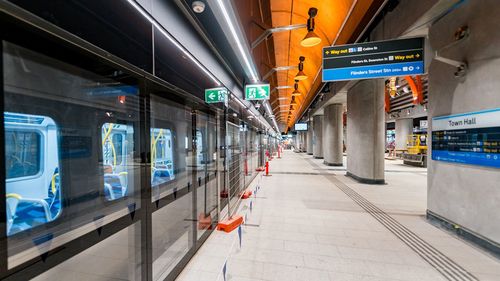 Melbourne's new Town Hall station revealed as Metro Tunnel construction ...