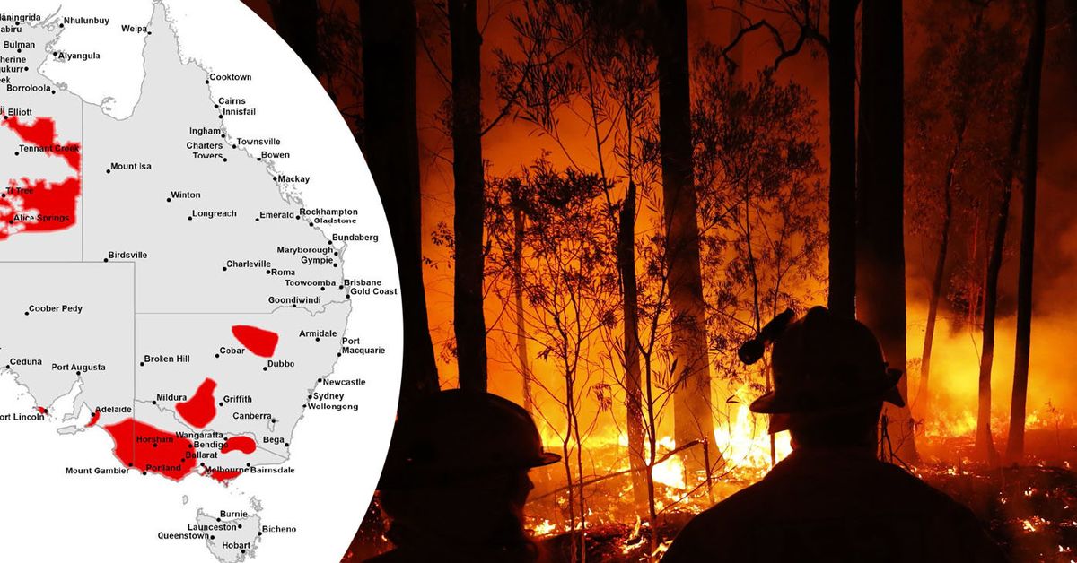 Bushfire warnings Australia: Large parts of Australia facing increased ...