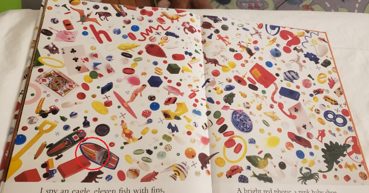 I Spy children's picture book activity leaves parent stumped - 9Honey