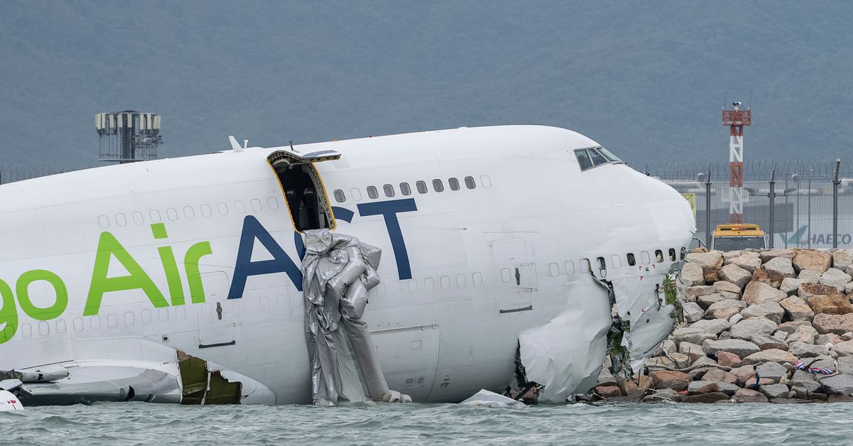 Hong Kong plane crash: Two airport workers killed after cargo plane ...