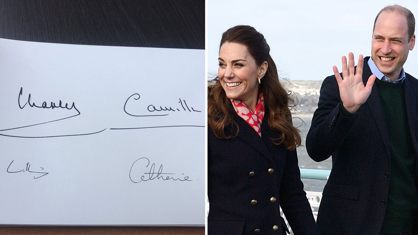 Prince William and Kate Middleton have matching signatures and royal ...
