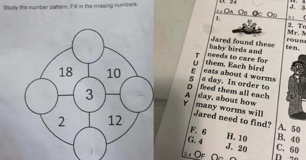 Mathematics Problems: Kids' homework questions that stump adults - 9Honey
