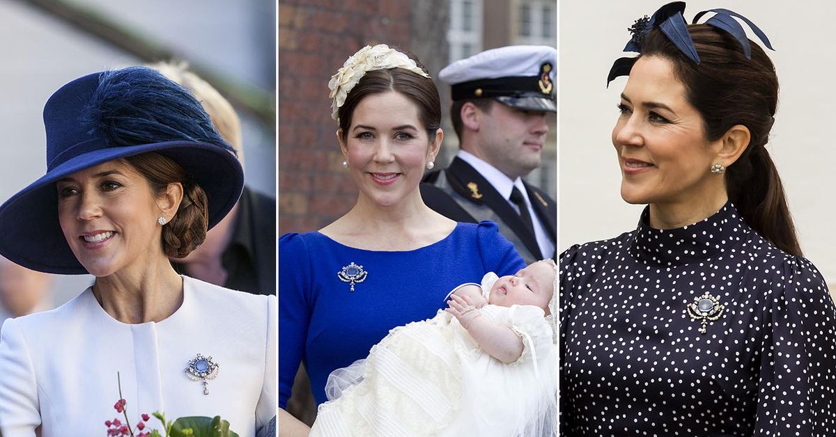 Princess Mary brooch: The special meaning behind the sapphire brooch ...
