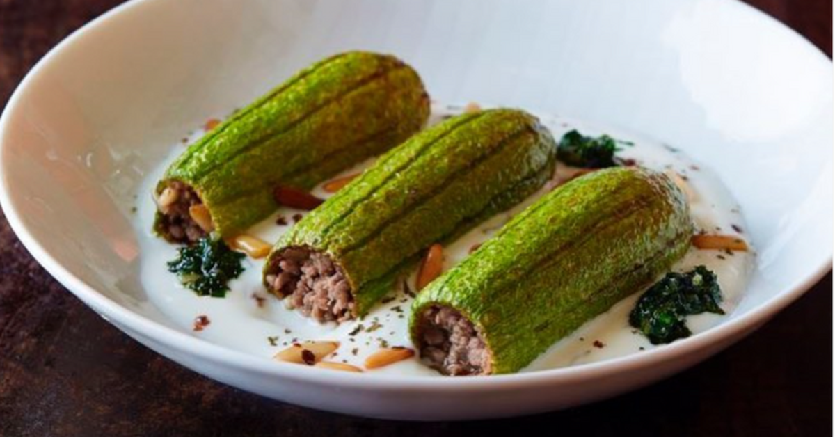 Atlantis Dubai Chef Ali El Bourji's Koussa Ablama (stuffed baby ...