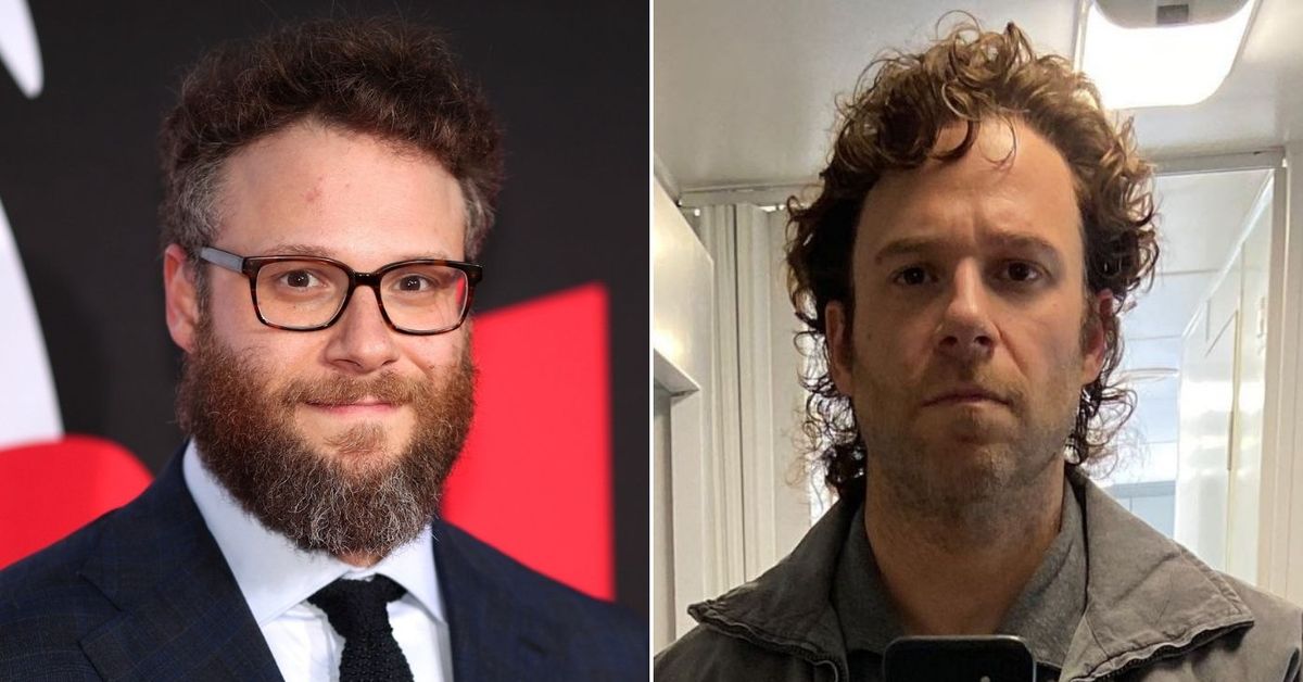 Seth Rogen shaves off his beard on the set of Pam & Tommy: 'That's a ...