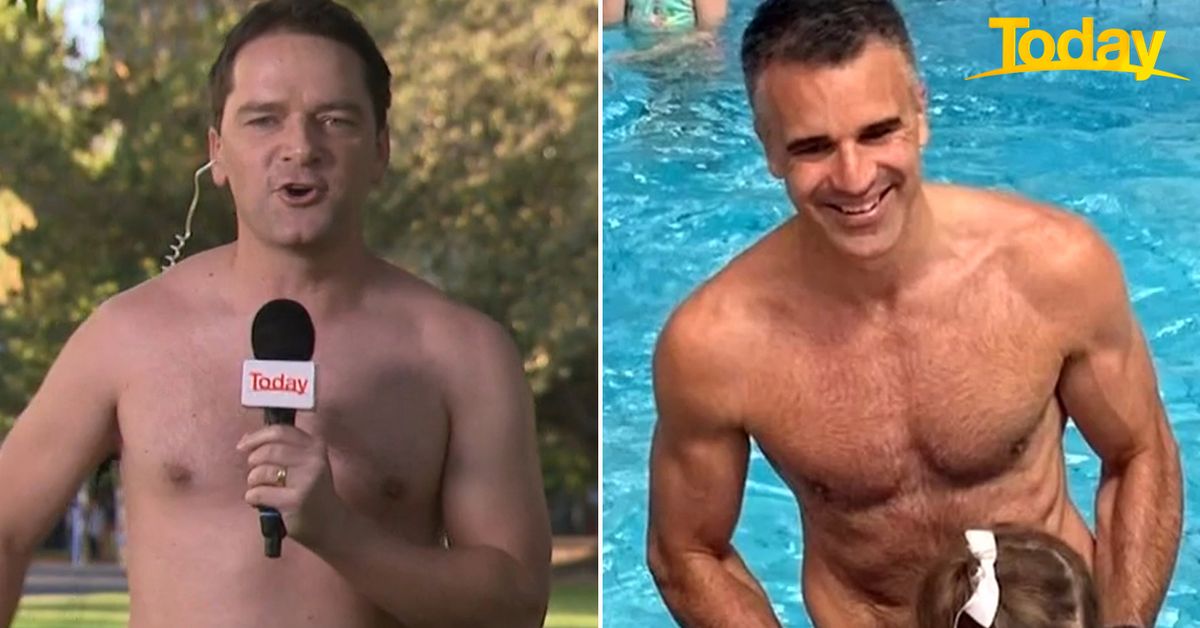 Today reporter strips off in extreme Adelaide heat