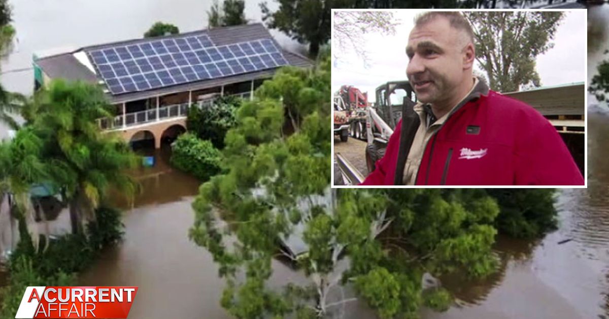 NSW floods: Prominent builder Brad Trethowan's home has been flooded