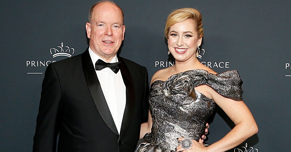 Prince Albert walks the red carpet with daughter Jazmin Grace Grimaldi ...