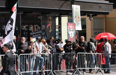 Celebrities receiving their star on Hollywood's walk of fame over the ...