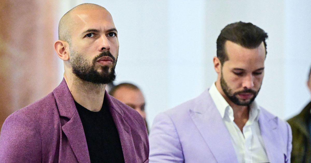 Andrew and brother Tristan Tate face rape and trafficking charges in UK