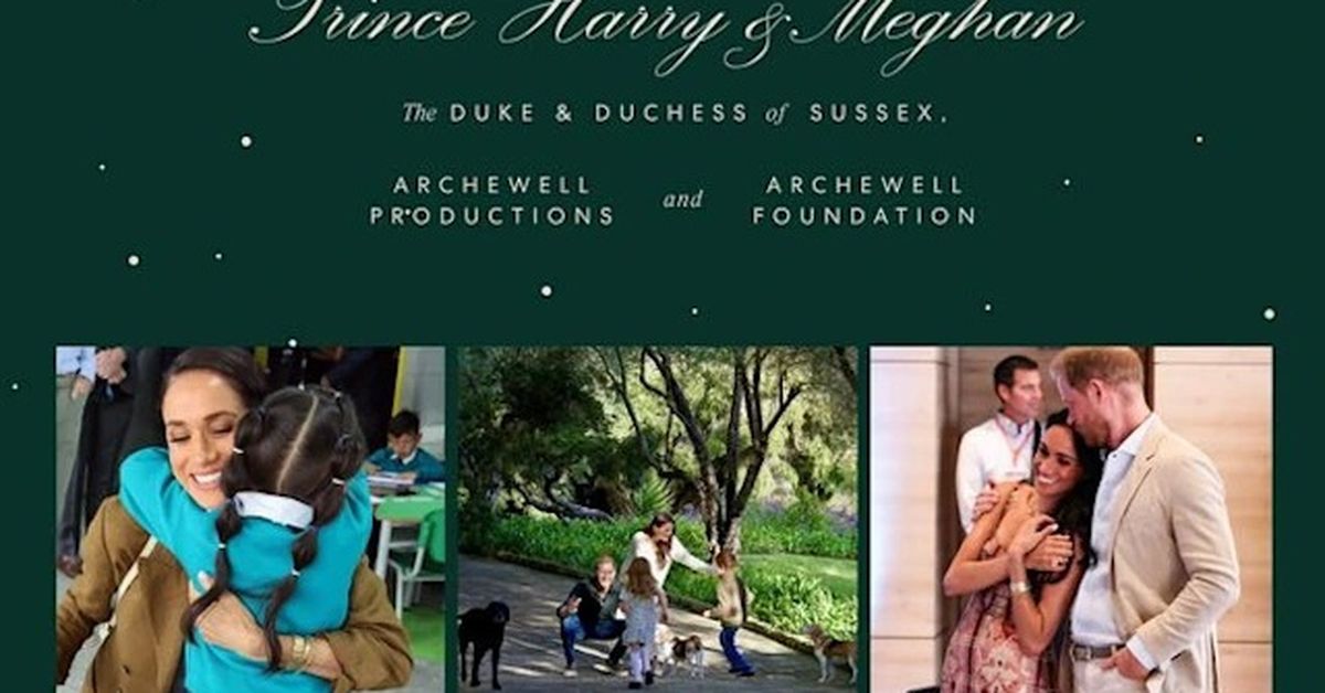 Harry and Meghan release Christmas card with Archie and Lilibet - 9Honey