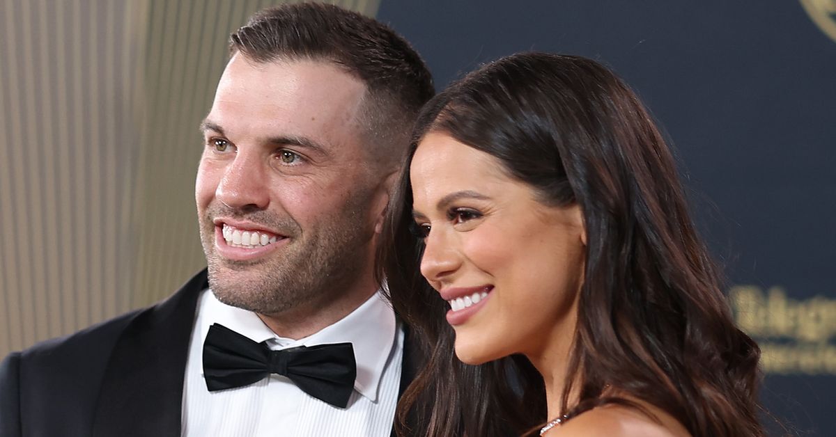 Dally M Awards 2025: Roosters Captain James Tedesco and wife Maria ...
