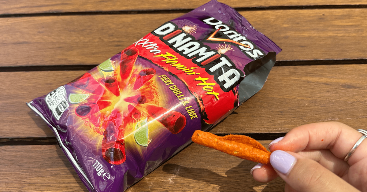 Doritos new flavour: Dinamita XXtra Flamin Hot Fiery Chilli and Lime ...