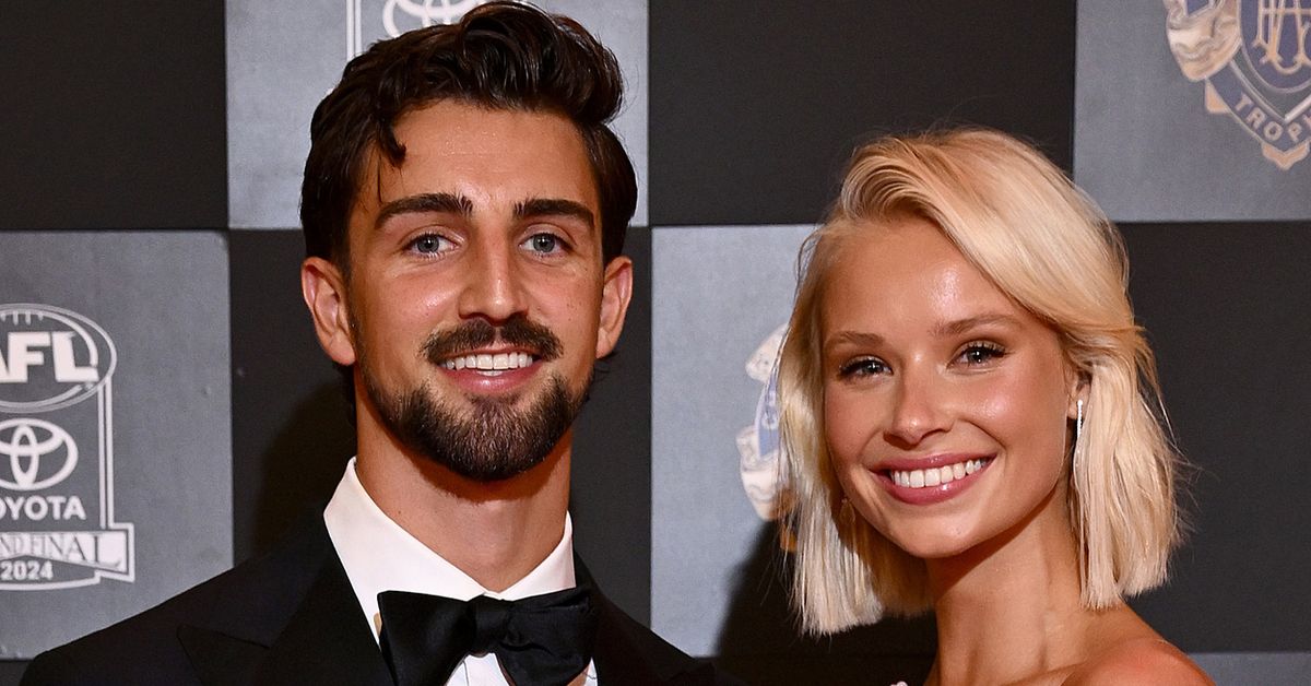 Josh Daicos and Annalise Dalins mark first Brownlow red carpet as an ...