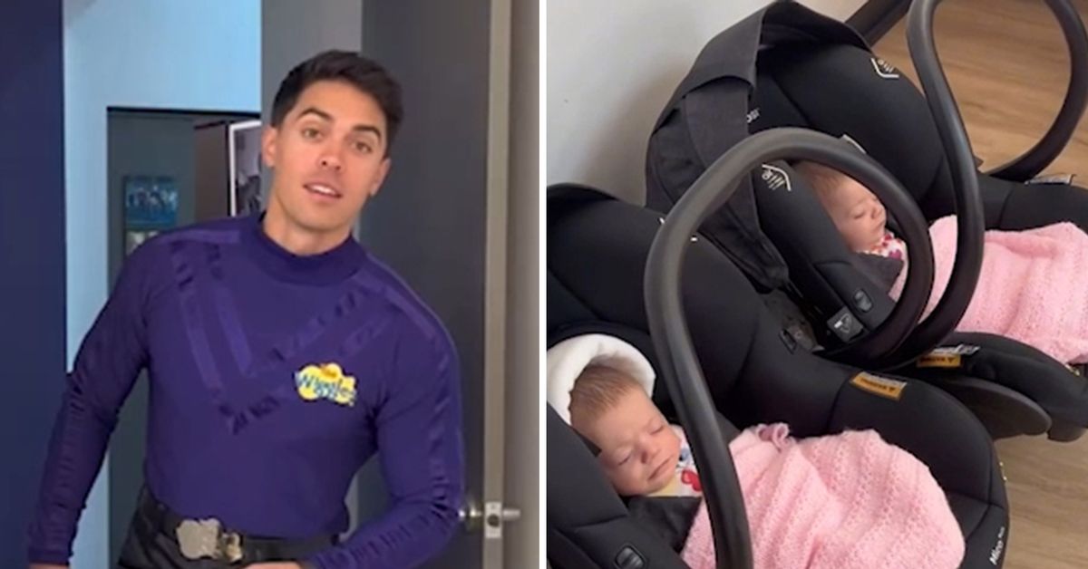 The Wiggles: John Pearce uses Caterina Mete's twins for workout using ...