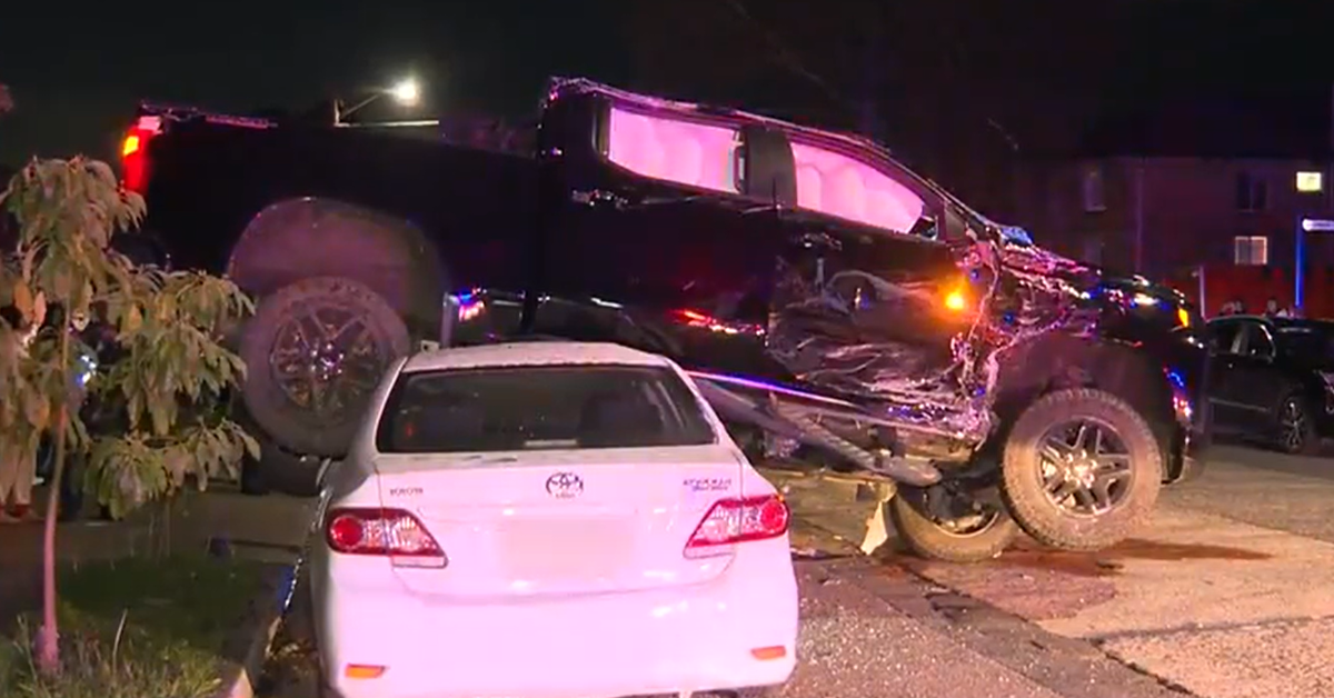 Belmore crash: SUV smashes into parked cars, lands on Toyota Corolla on ...