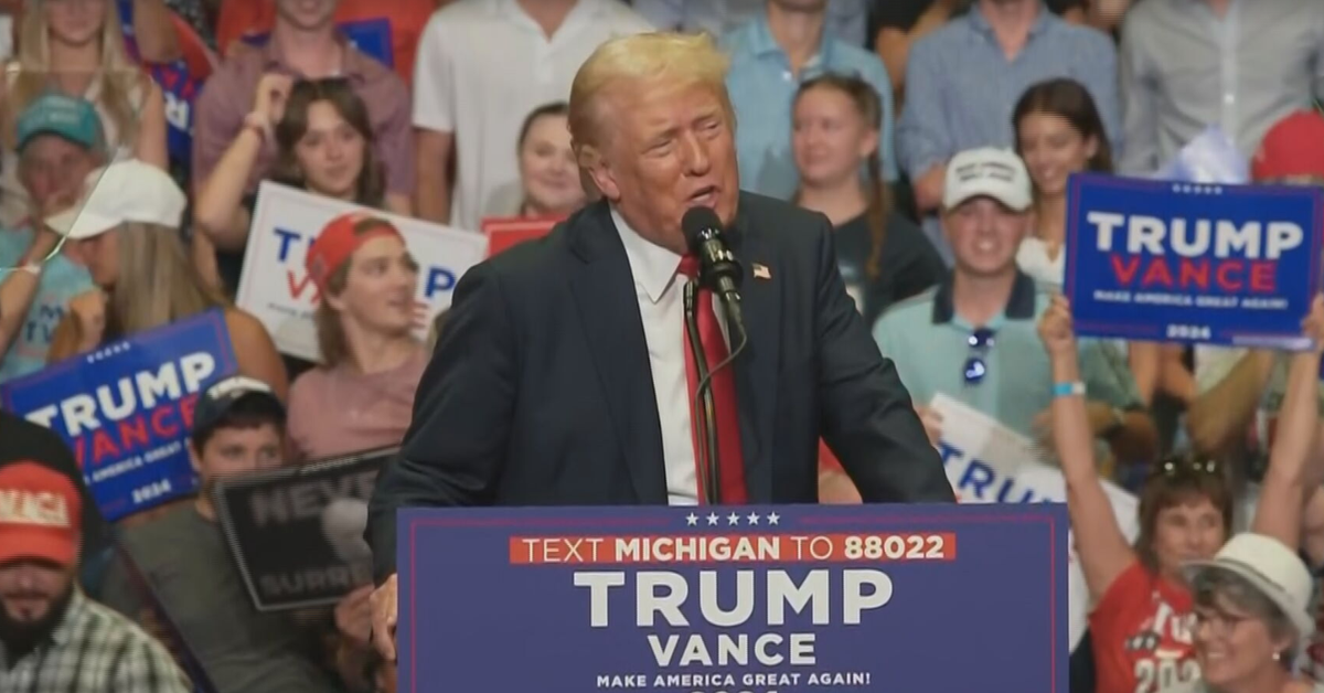 Donald Trump shooting: First rally for trump in Michigan with JD Vance ...