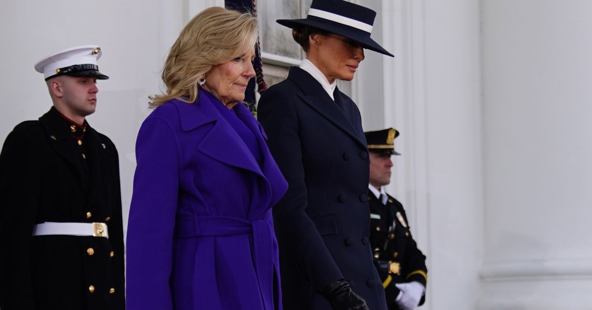 Donald Trump inauguration: First Lady Melania Trump arrives at White ...