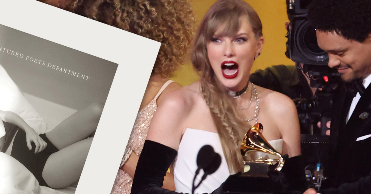 Taylor Swift's new album Tortured Poets Department announced during 2024 Grammys acceptance ...