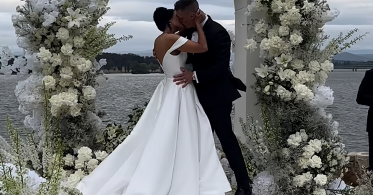 Rabbitohs' star Jack Wighton ties the knot with Monisha Lew Fatt in ...