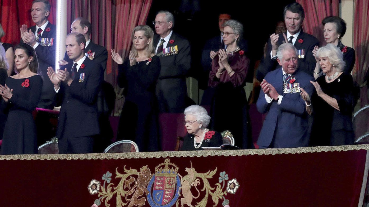 Royal family seating plan Royal Albert Hall Remembrance Festival Prince ...