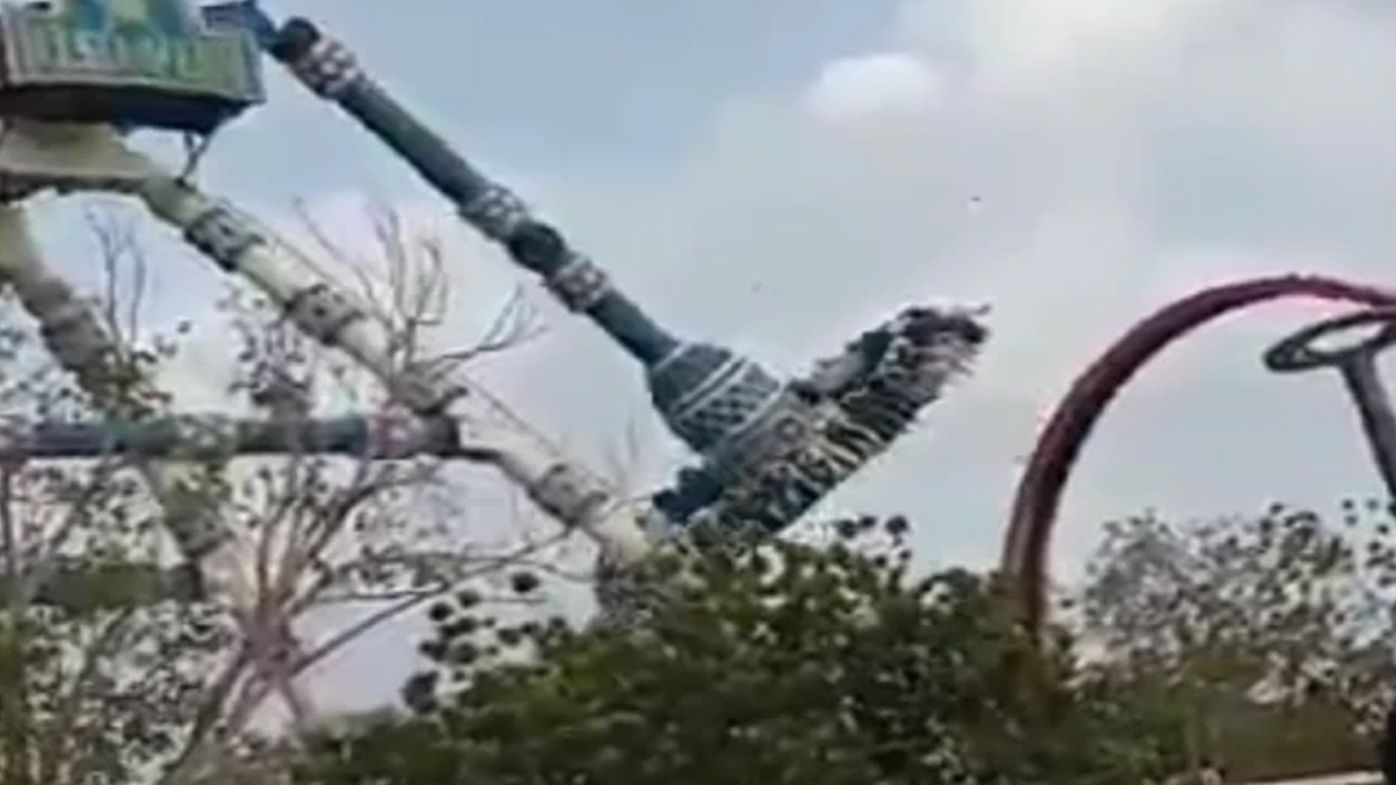 Indian news: Two people killed dozens injured as theme park ride snaps ...