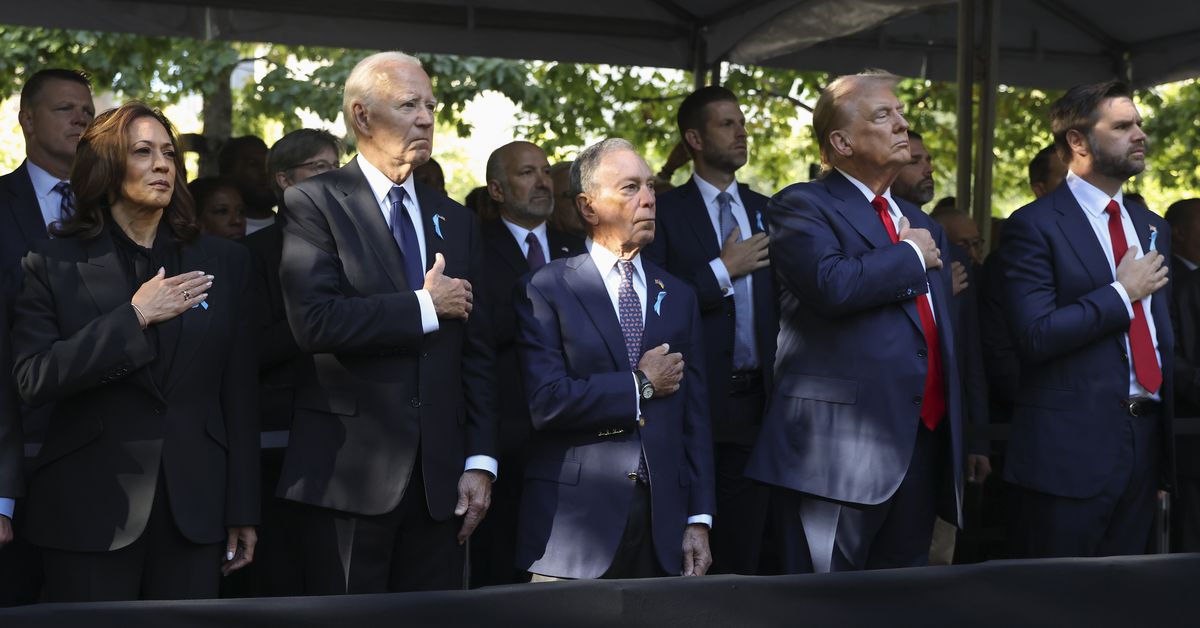 September 11 remembrance ceremony: Biden, Harris, Trump attend New York ...